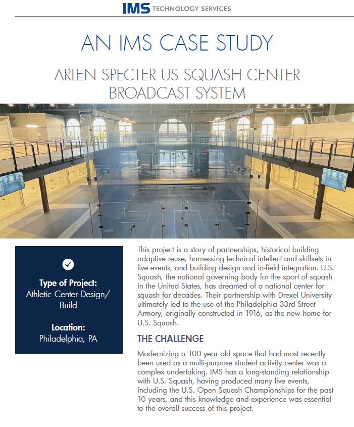Case Study - U.S. Squash | IMS Technology Services